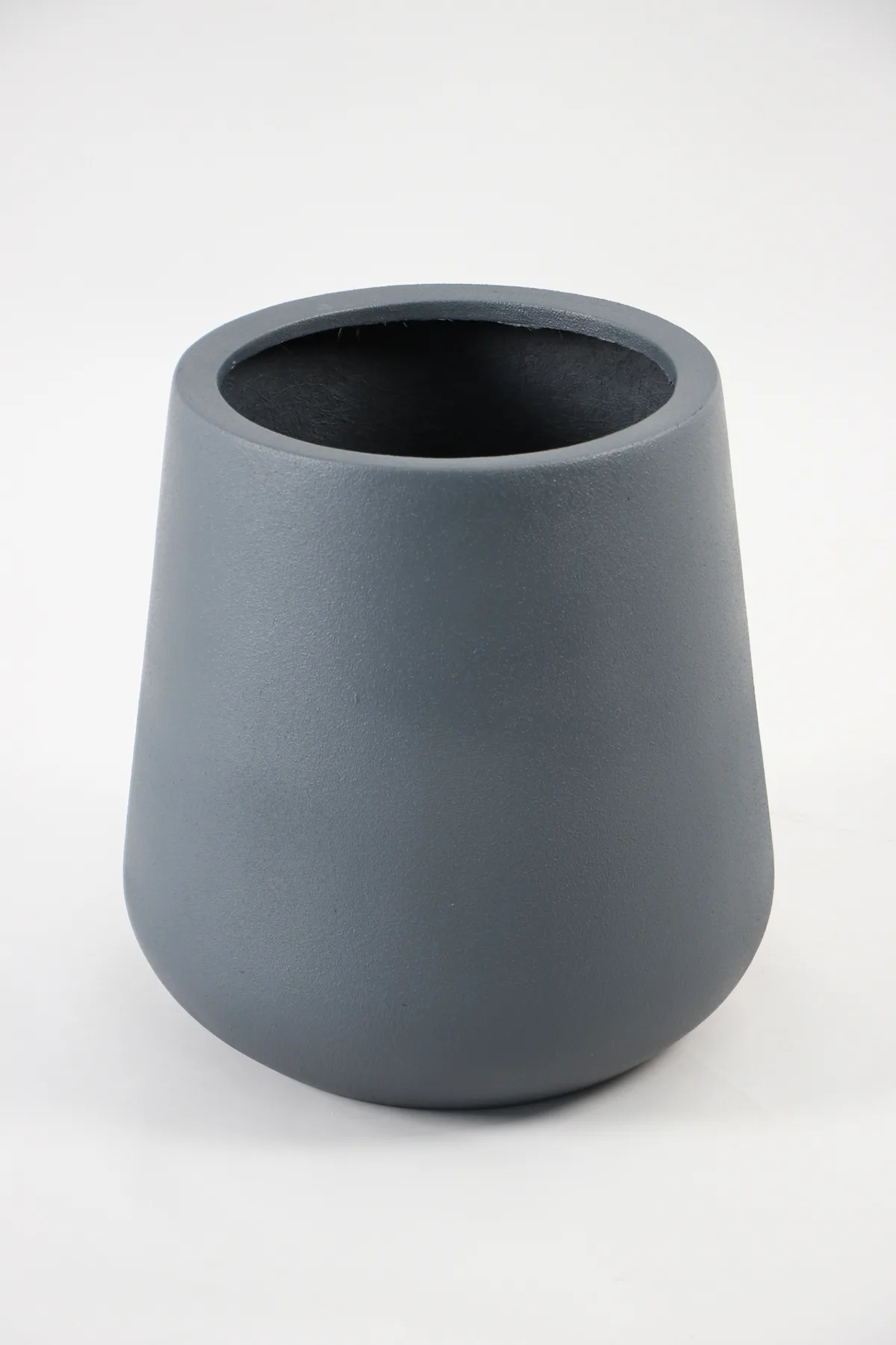 Fiber Saksı Damla Model Beton Dokulu Antrasit Gri Tüm Saksılar Yapay ...