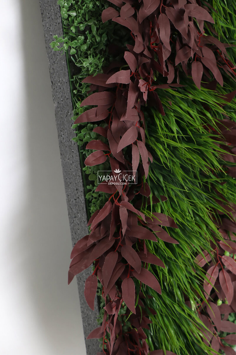 Yapay Dikey Bitki Hazır Duvar Paneli 50x100 cm Model 4 Duvar ...